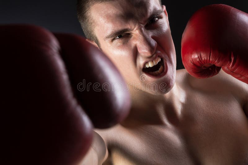 Boxers punch stock photo. Image of celebrating, athlete - 38736772