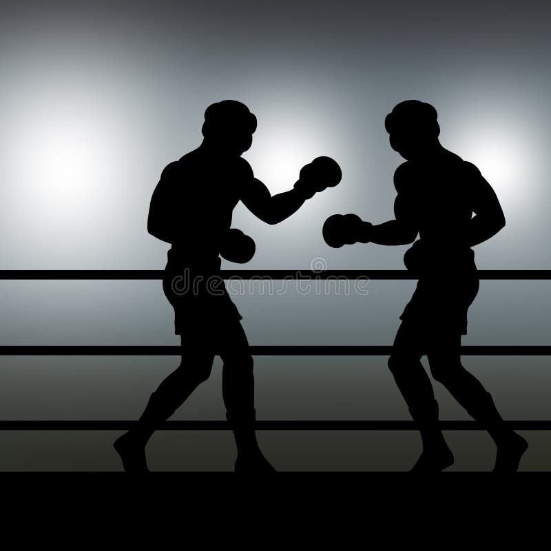 Boxers sparring stock illustration. Illustration of lightweight - 83767058