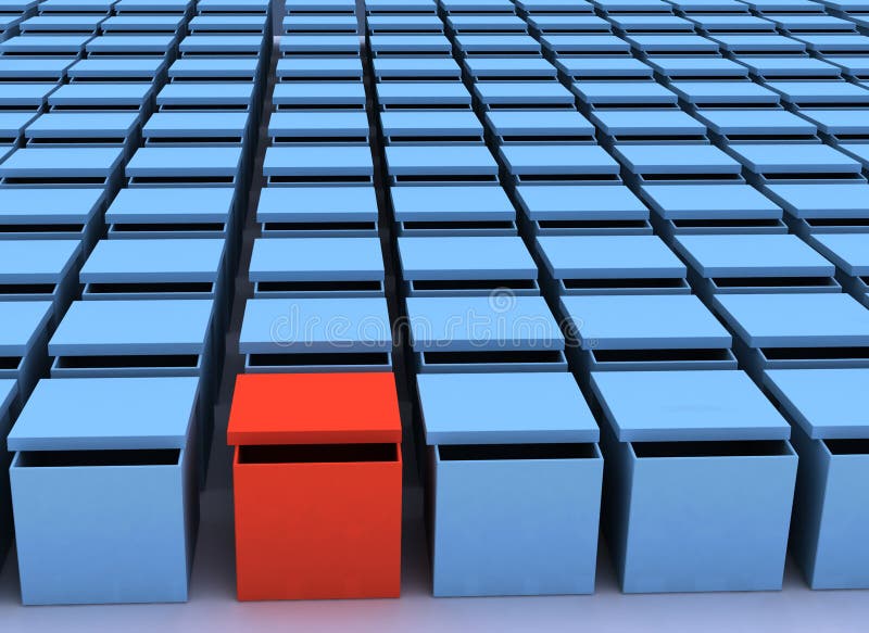 Boxes stock illustration. Illustration of ordered, bunch - 5996939