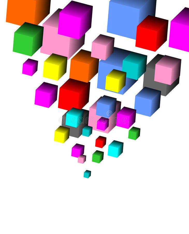 Boxes abstract background stock vector. Illustration of concept - 12384597