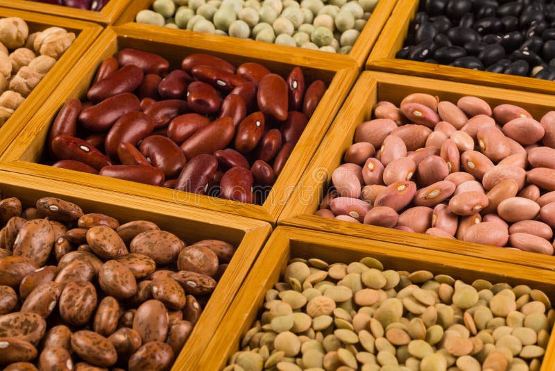 Boxes of beans stock photo. Image of garbanzos, lifestyle - 32754010