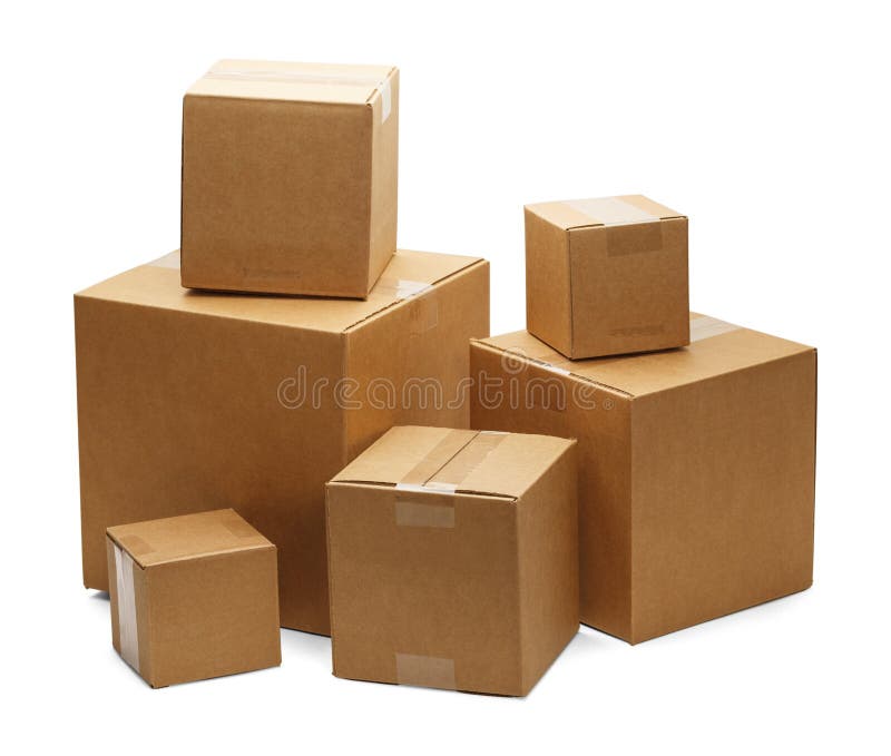 Pile of boxes Iii stock photo. Image of order, parcels - 153088