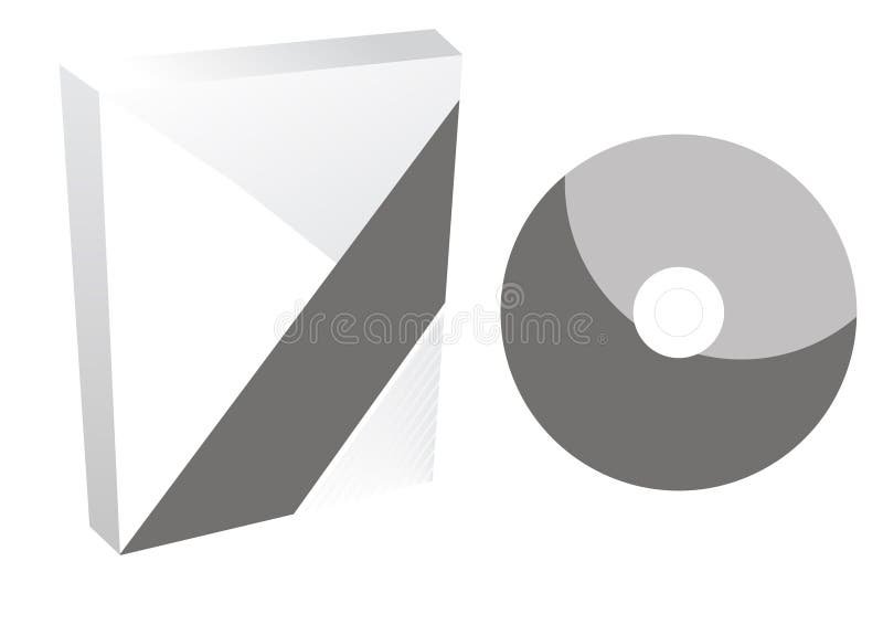 Boxes with cd vector stock vector. Illustration of cover - 10979981