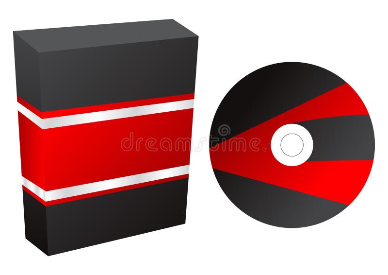 Boxes with cd vector stock vector. Illustration of design - 11126871