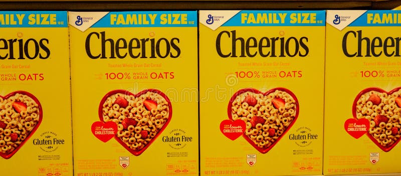 Boxes of Cheerios editorial stock image. Image of grocery - 183307079