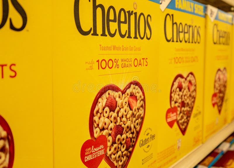 Boxes of Cheerios editorial stock image. Image of cheerios - 183307124