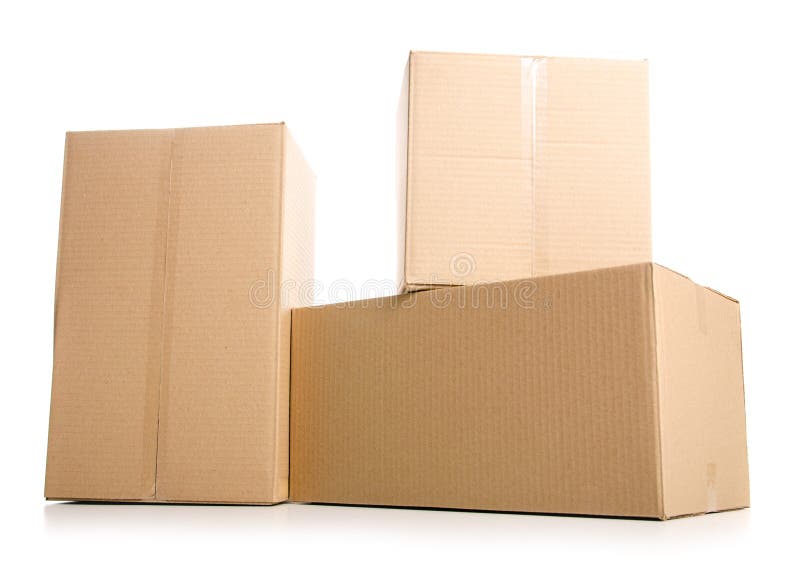 Boxes delivery package stock image. Image of empty, cardboard - 135868929
