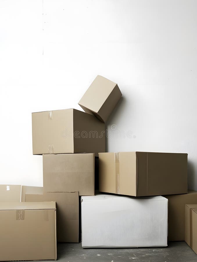 Boxes Delivery Packaging Carton Shipping Stock Illustration ...