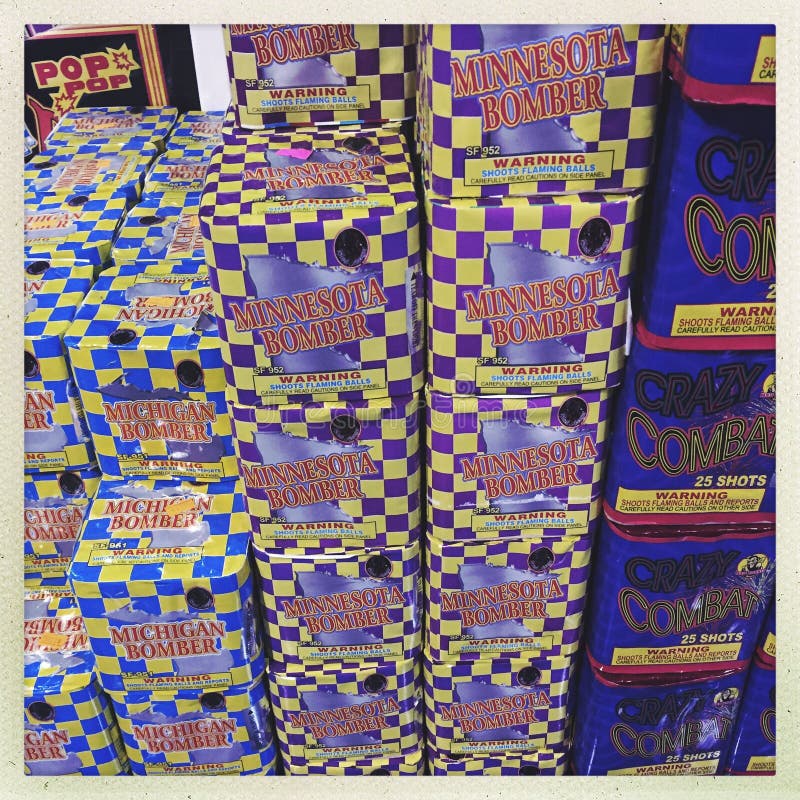 Boxes of Fireworks at a Store Editorial Photography - Image of piles ...