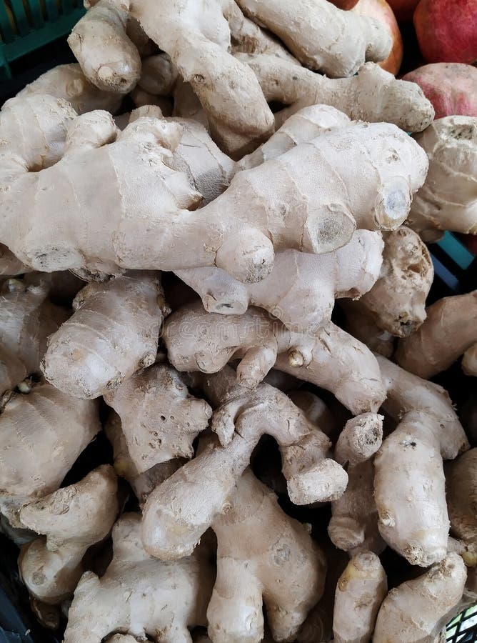Boxes with Fresh Ginger in the Supermarket Stock Image - Image of ...