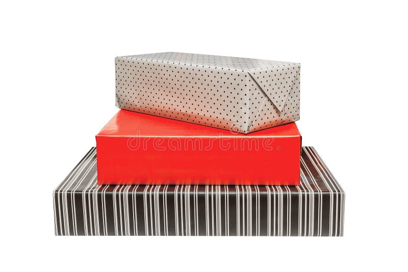 Boxes, Gift Stand One on Another Stock Photo - Image of happy, isolated ...