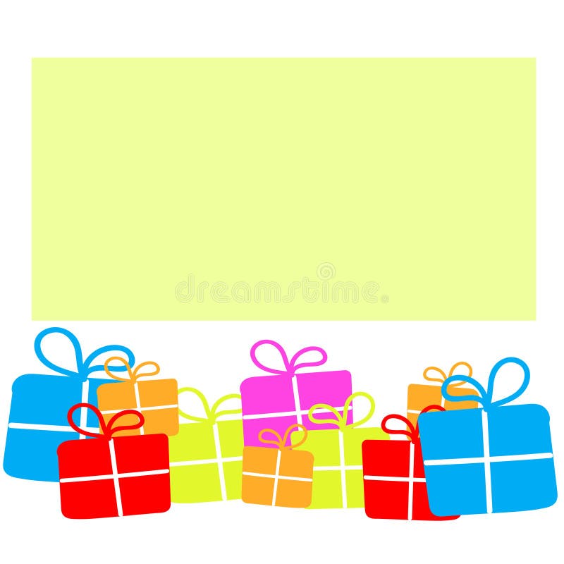 Boxes with Gifts in the Season of Sales. Advertising Layout with Copy ...