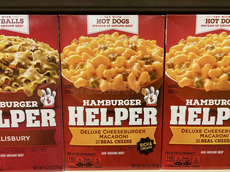 Boxes of Hamburger Helper on a Store Shelf Editorial Photo - Image of ...