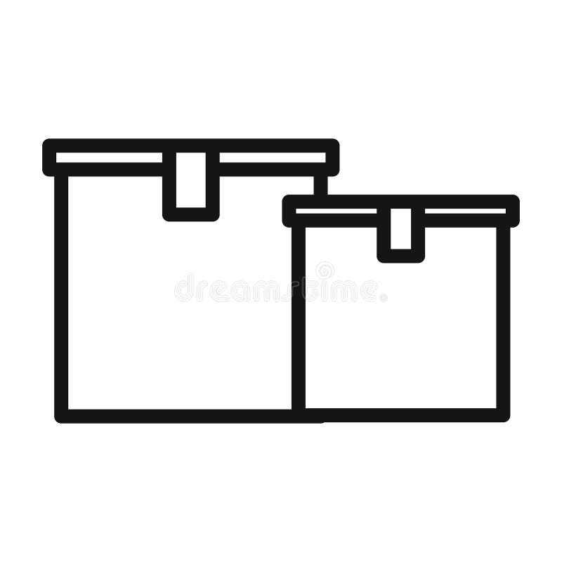 Moving Boxes Icon Ideal for Storage and Relocation Stock Vector ...