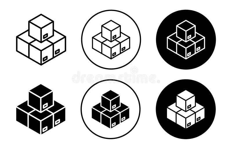 Boxes icon stock vector. Illustration of deliver, boxes - 325373912