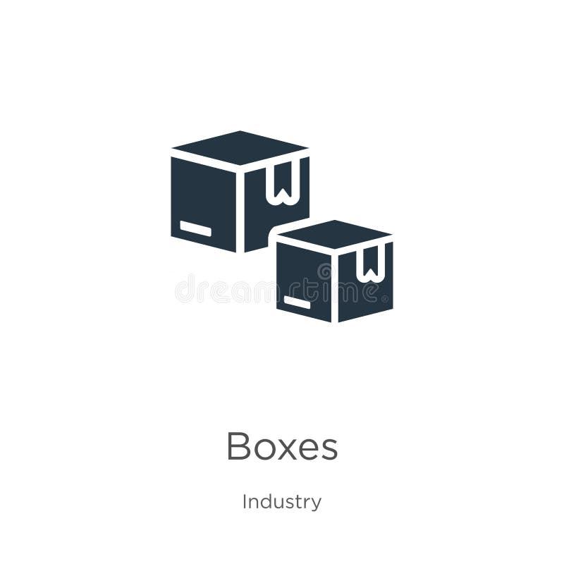 Boxes Icon Vector. Trendy Flat Boxes Icon from Industry Collection ...