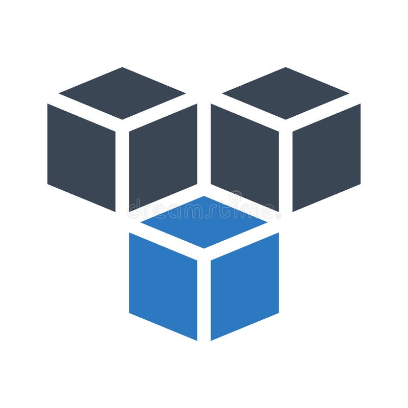 Boxes Vector Glyph Color Icon Stock Vector - Illustration of element ...