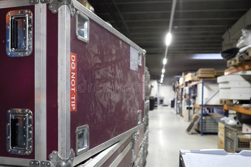Inside a Storage Room in a Logistics and Distribution Warehouse Stock ...