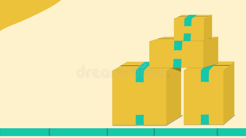 Boxes of Large and Small Sizes Falling Animation Stock Footage - Video ...