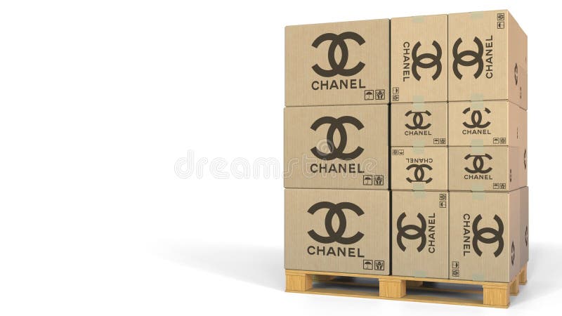 Cartons with Chanel Logo. Editorial 3D Animation Stock Video - Video of ...