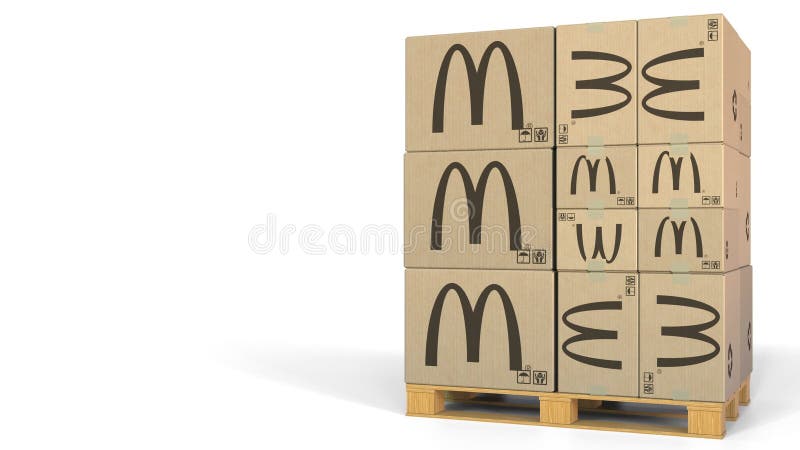 Stack of Boxes with HP Logo. Editorial 3D Animation Stock Video - Video ...