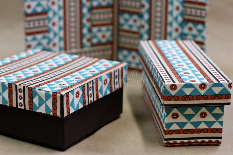 Colorful Objects Made of Paperboard and Fabric Stock Image - Image of ...