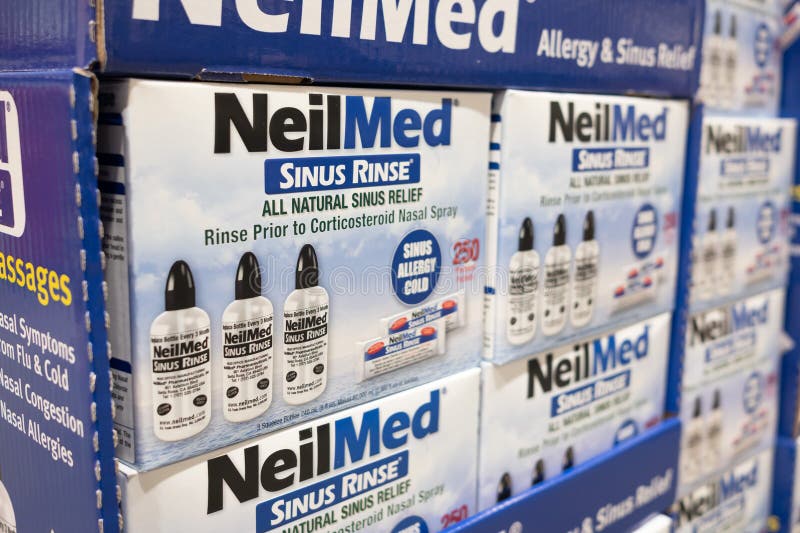 Boxes of NeilMed Sinus Rinse Editorial Stock Image - Image of shelf ...