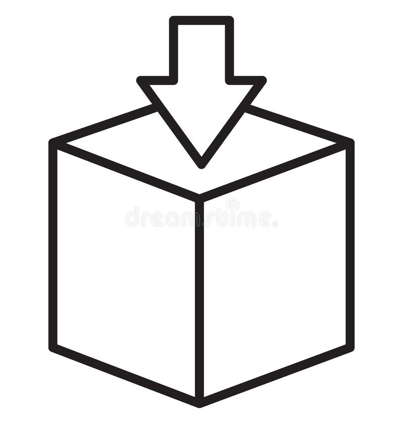 Boxes, Packages Isolated Vector Icon Can Be Easily Modified or Edit ...