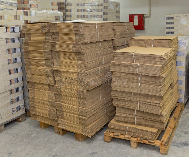 Boxes Packaging Pallets stock photo. Image of industrial - 259274584