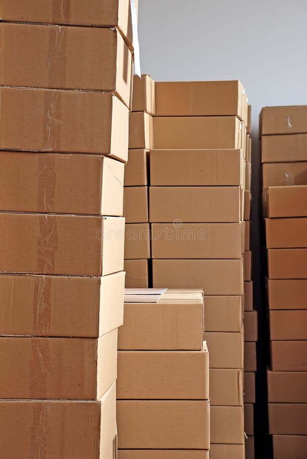 Boxes piles stock image. Image of packing, geometric, cargo - 6783629