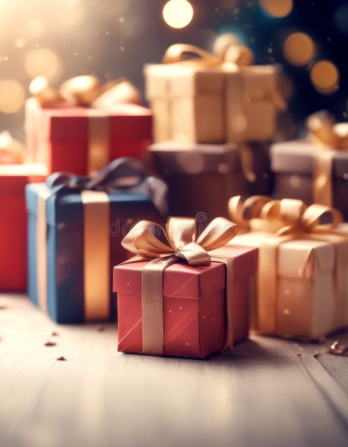 Boxes Present Space Plain Copy Card Blank Box Gift Christmas Note Stock ...