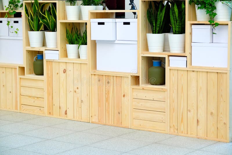 Boxes for Racks. the Concept of Storage of Household Items Stock Photo ...