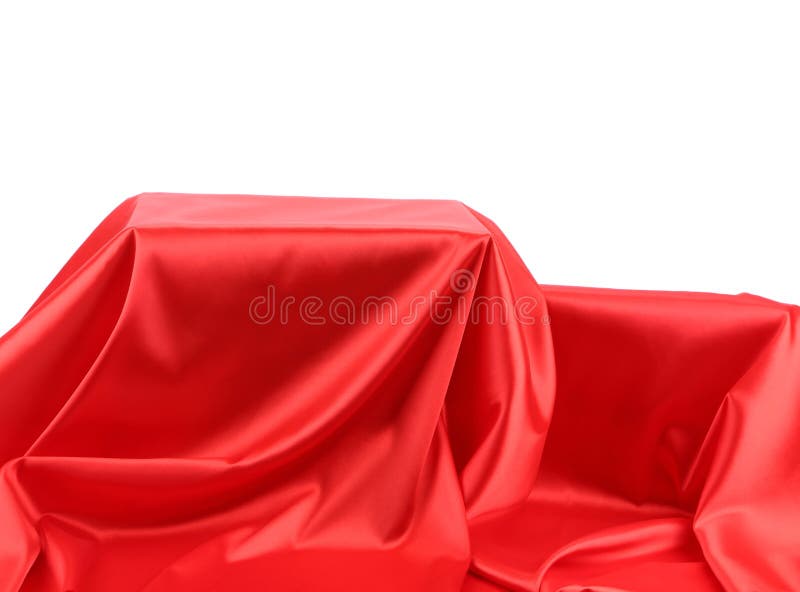 Boxes in red fabric. stock photo. Image of frame, linen - 39672406