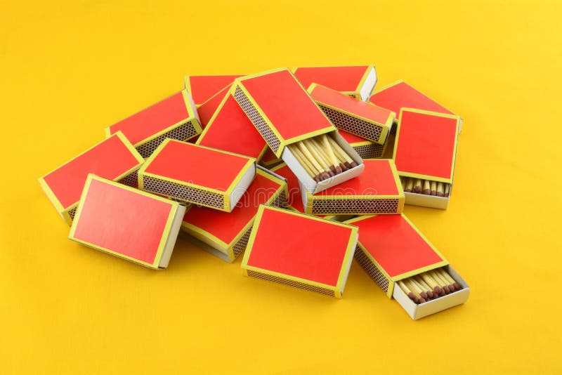 Boxes of safety matches stock photo. Image of surface - 231111044
