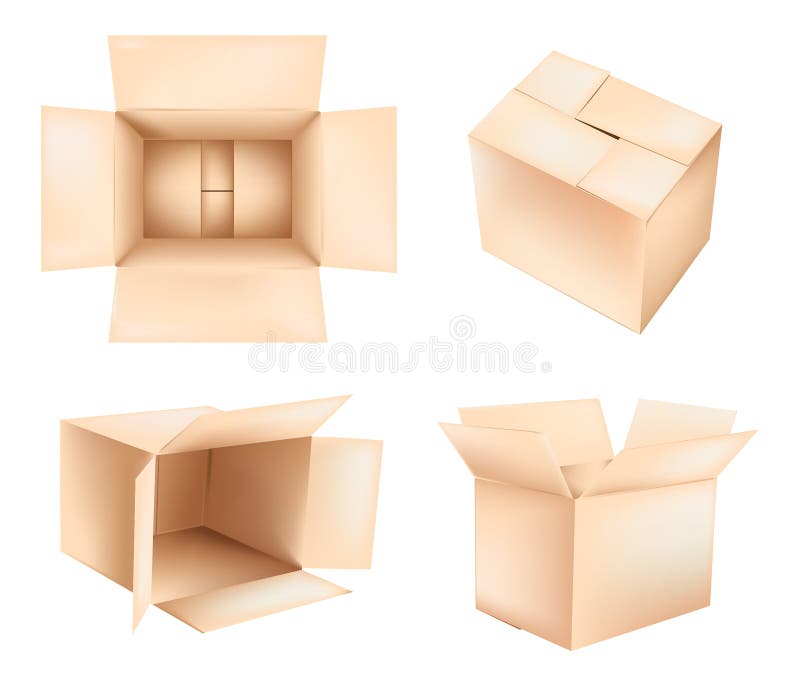 Boxes stock illustration. Illustration of cardboard, delivery - 43565118