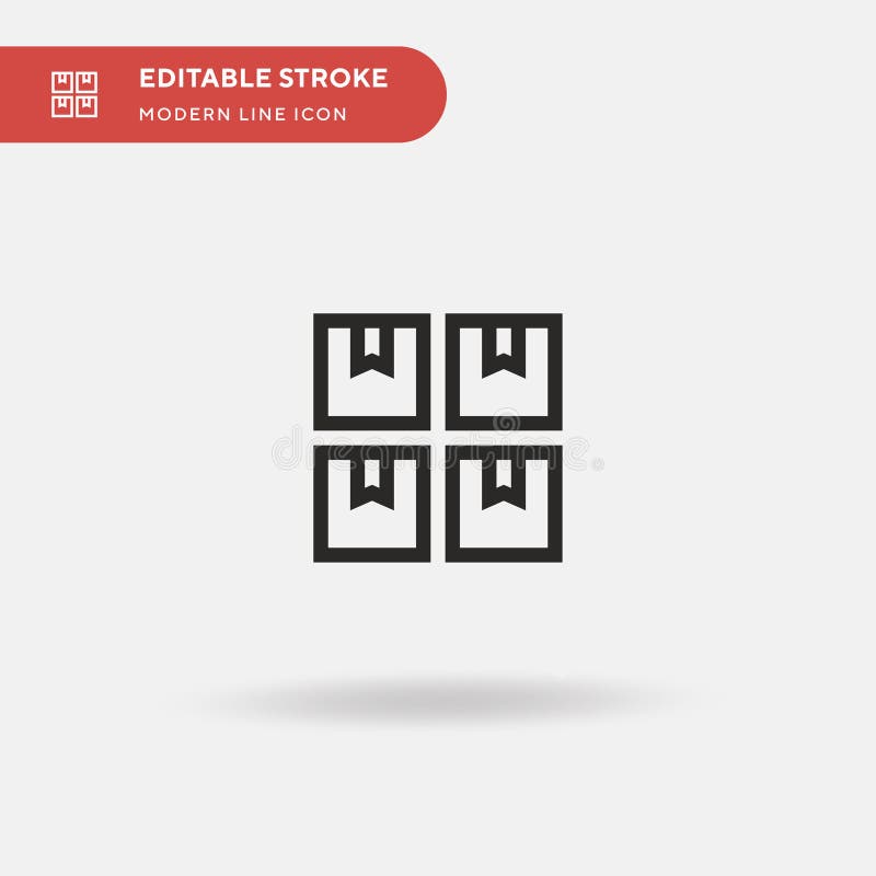 Boxes Simple Vector Icon. Illustration Symbol Design Template for Web ...