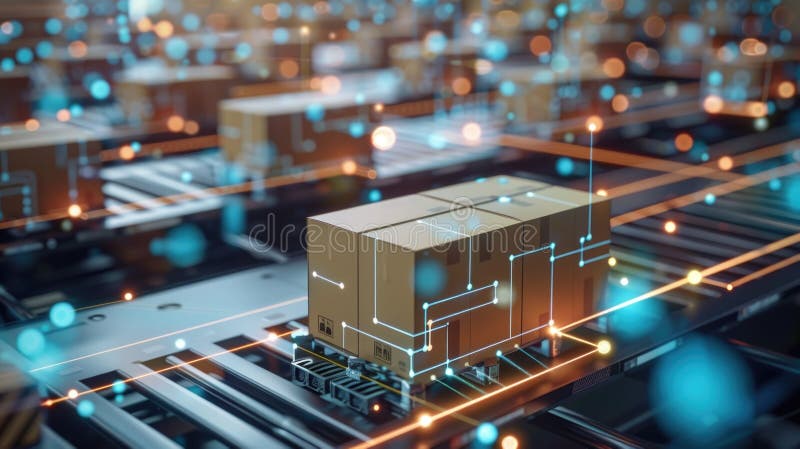 Boxes, Stacked Neatly in Rows, Await Distribution, Symbolizing the ...