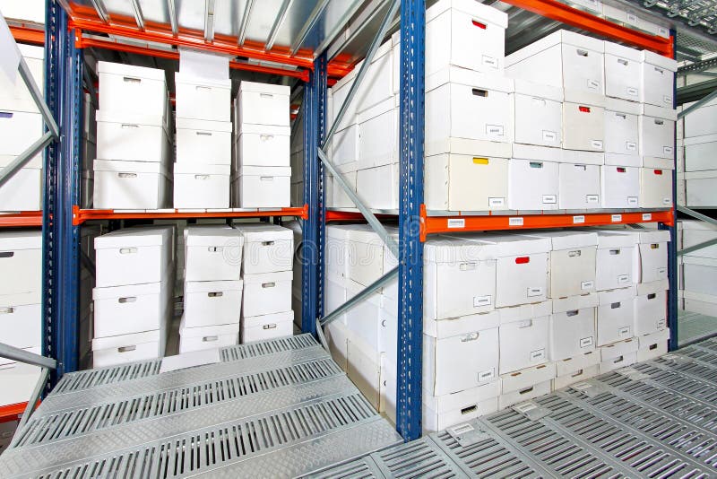 Data boxes rows stock image. Image of rows, interior - 10412183