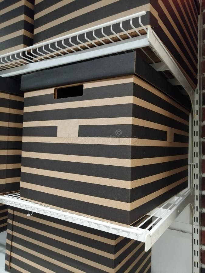 Boxes for Storing Things in the Interior. Packing for Items Stock Image ...