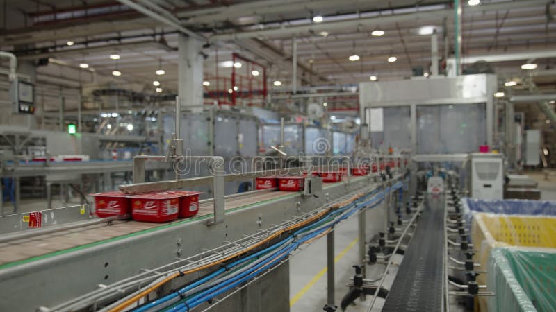 Boxes of Tomato Paste in a Canned Food Production Facility Stock Video ...