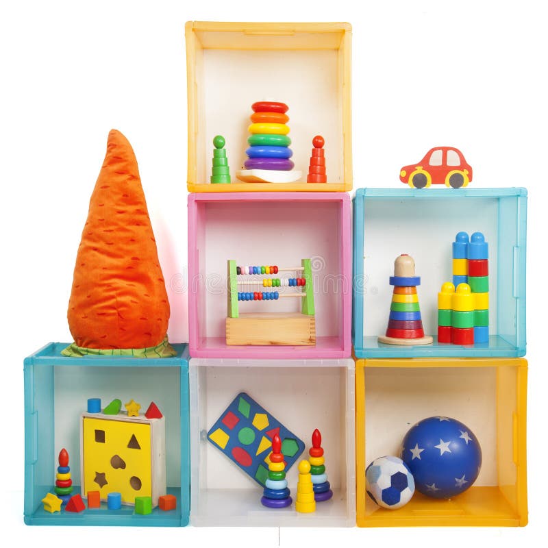 Boxes with toys stock photo. Image of structure, education - 48845730