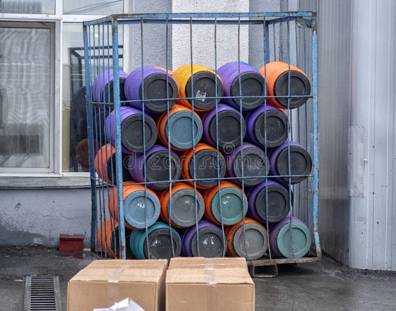 Boxes for Transportation of Goods, for Storage Stock Image - Image of ...