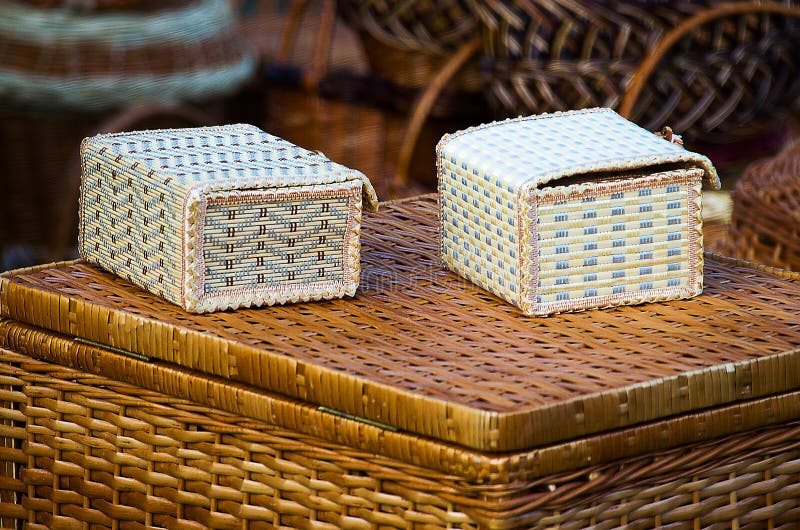 Boxes twigs are sold stock image. Image of basket, decoration - 86460695