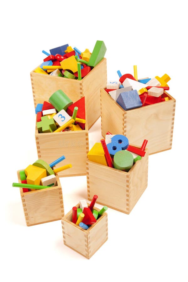 Boxes with very many toys stock photo. Image of ring - 130968980