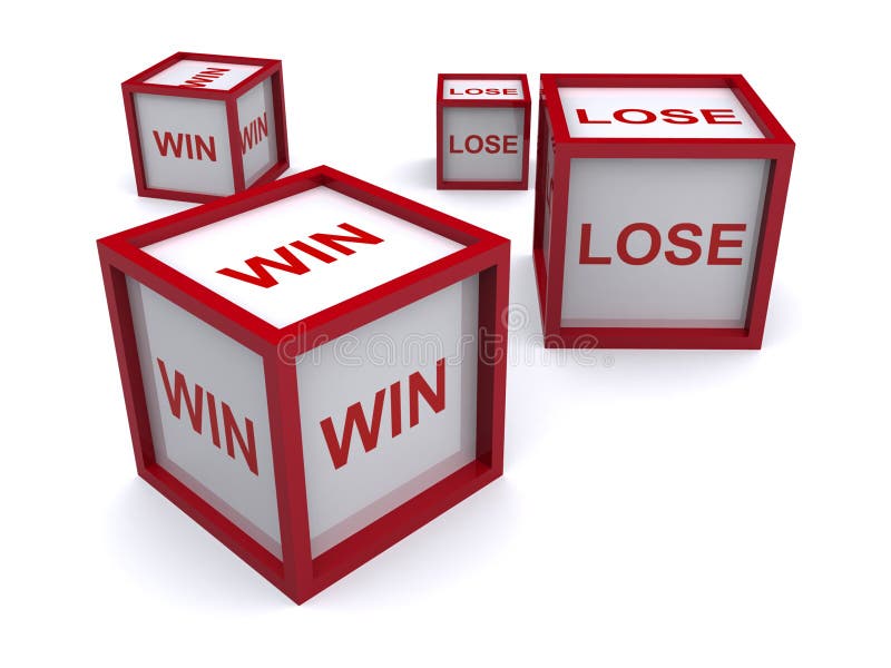 Win or lose stock vector. Illustration of girl, business - 7479098