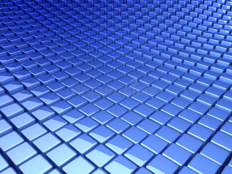 Blue boxes background stock illustration. Illustration of futuristic ...