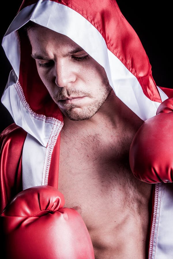 Boxeur professionnel image stock. Image du homme, rouge - 9701185