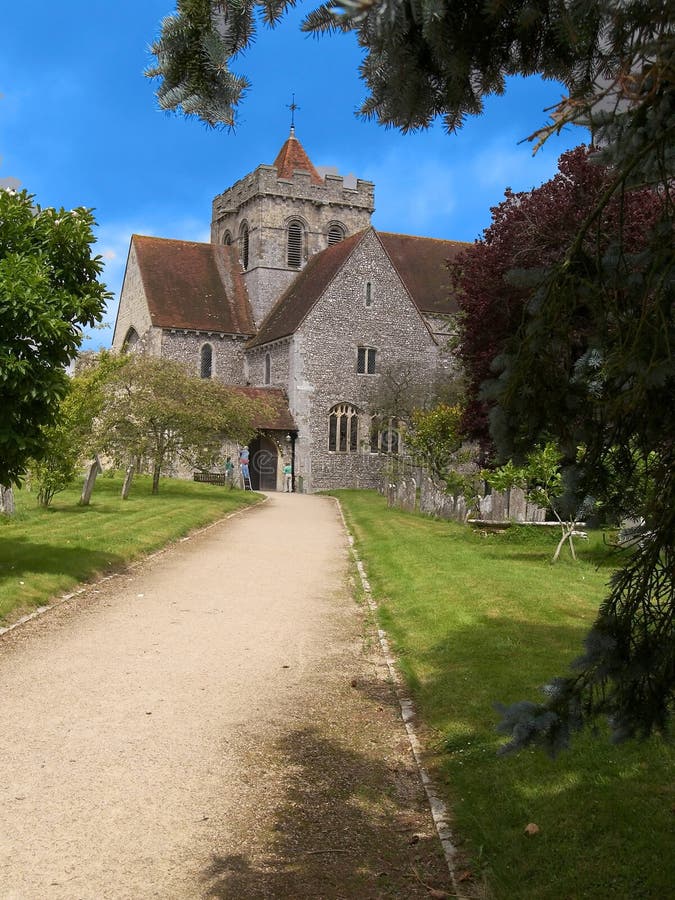 Boxgrove priory church stock photo. Image of church, trees - 13522420