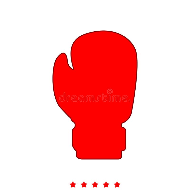 Boxhandschuh ist es Ikone vektor abbildung. Illustration von konkurrenz ...