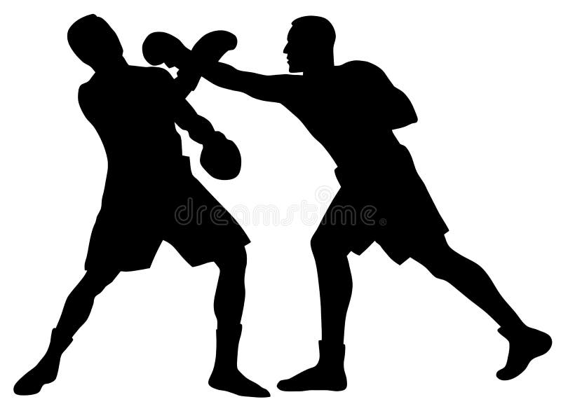 Boxing stock vector. Illustration of fighter, fight, outline - 20006508